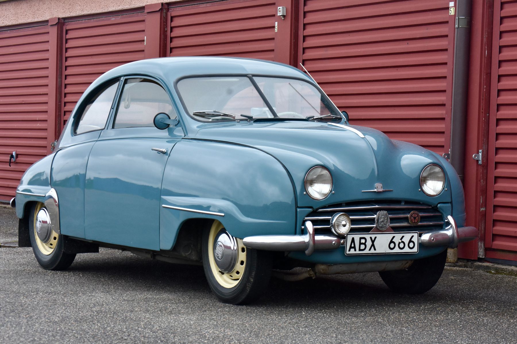 SAAB 92B De Luxe 764cc 2-Takt — 1954 på Bilweb Auctions