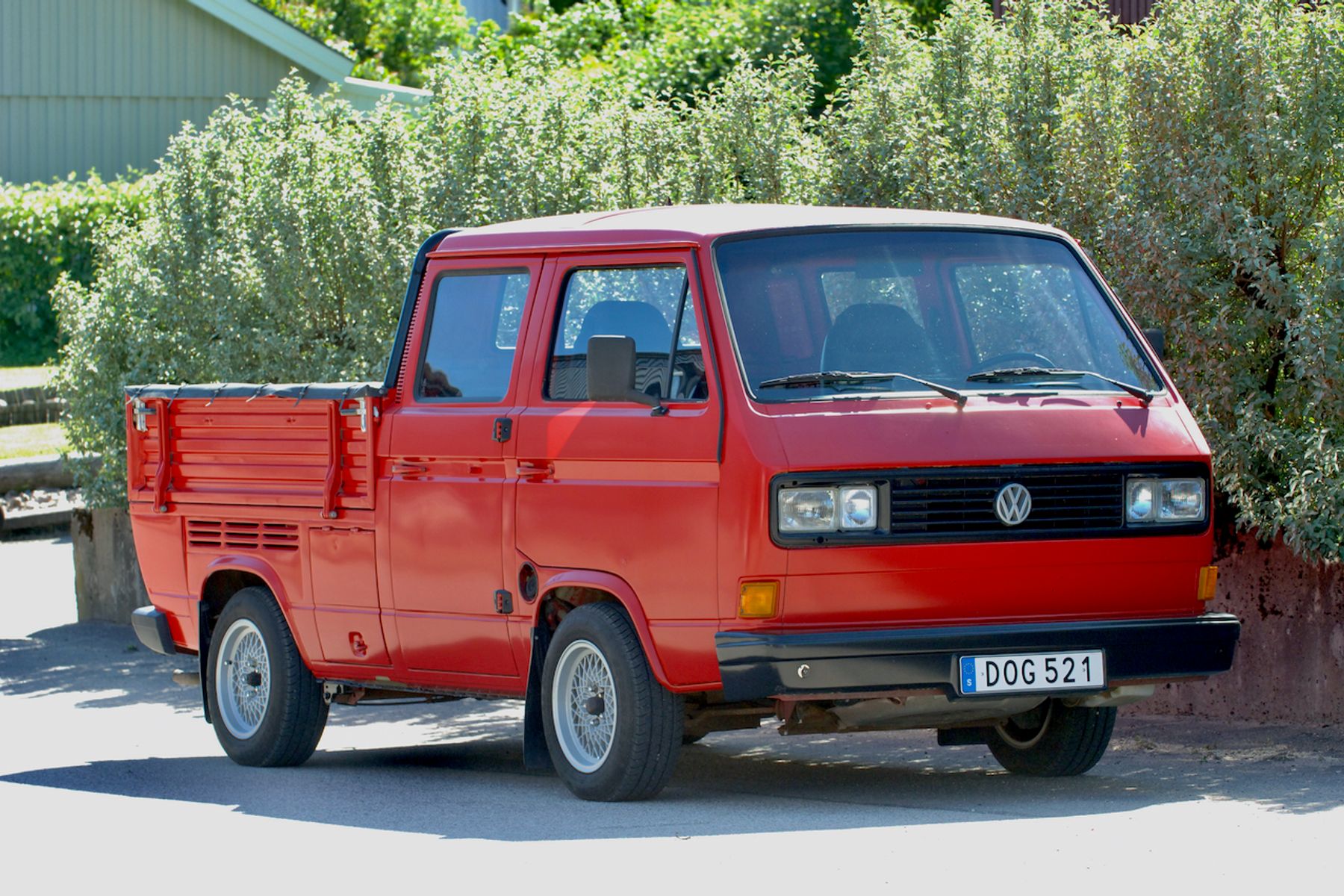 Volkswagen Typ 2 T3 Pick-up dubbelhytt — 1982 på Bilweb Auctions
