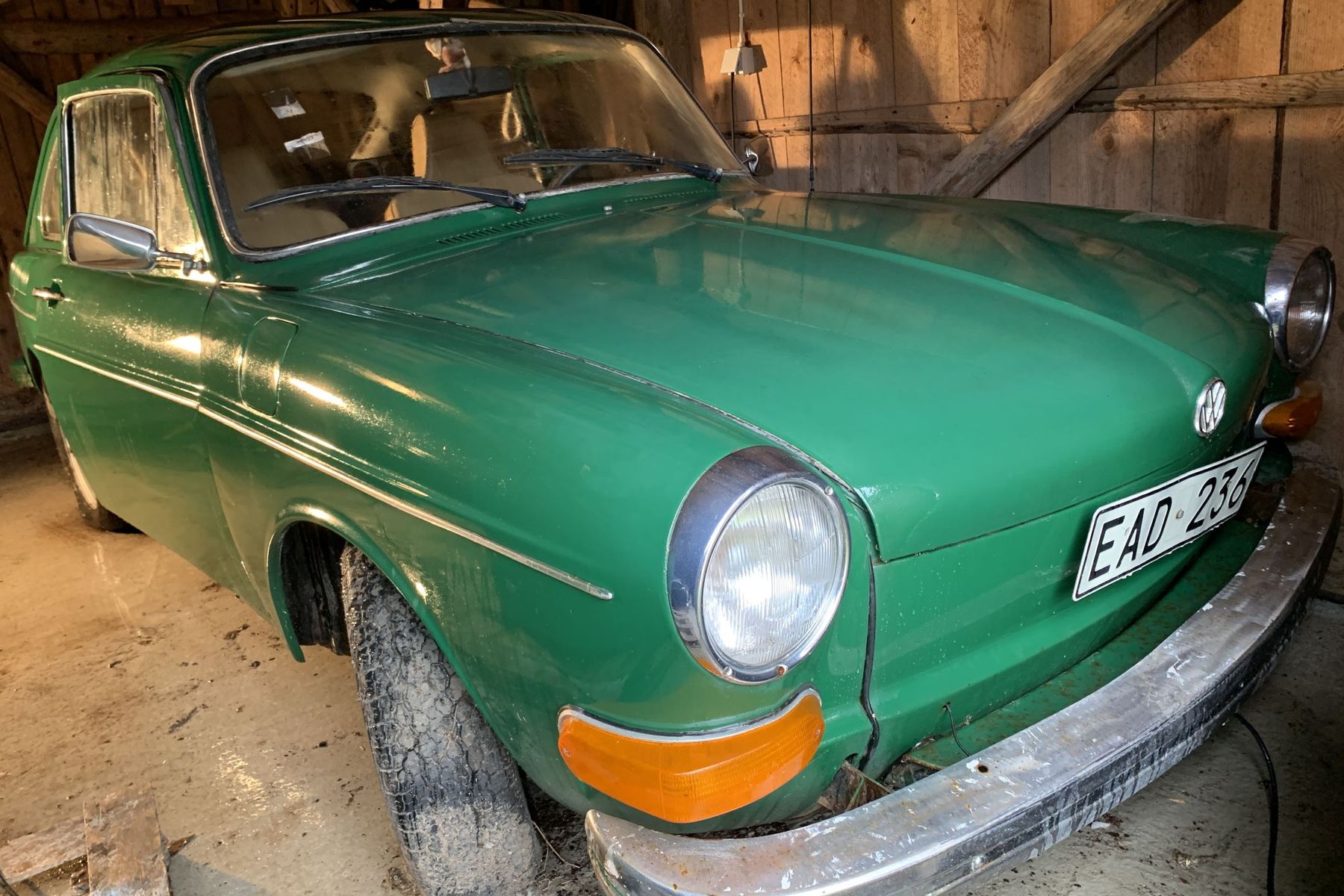 Volkswagen Typ 3 1600 Fastback projektbil — 1971 på Bilweb Auctions